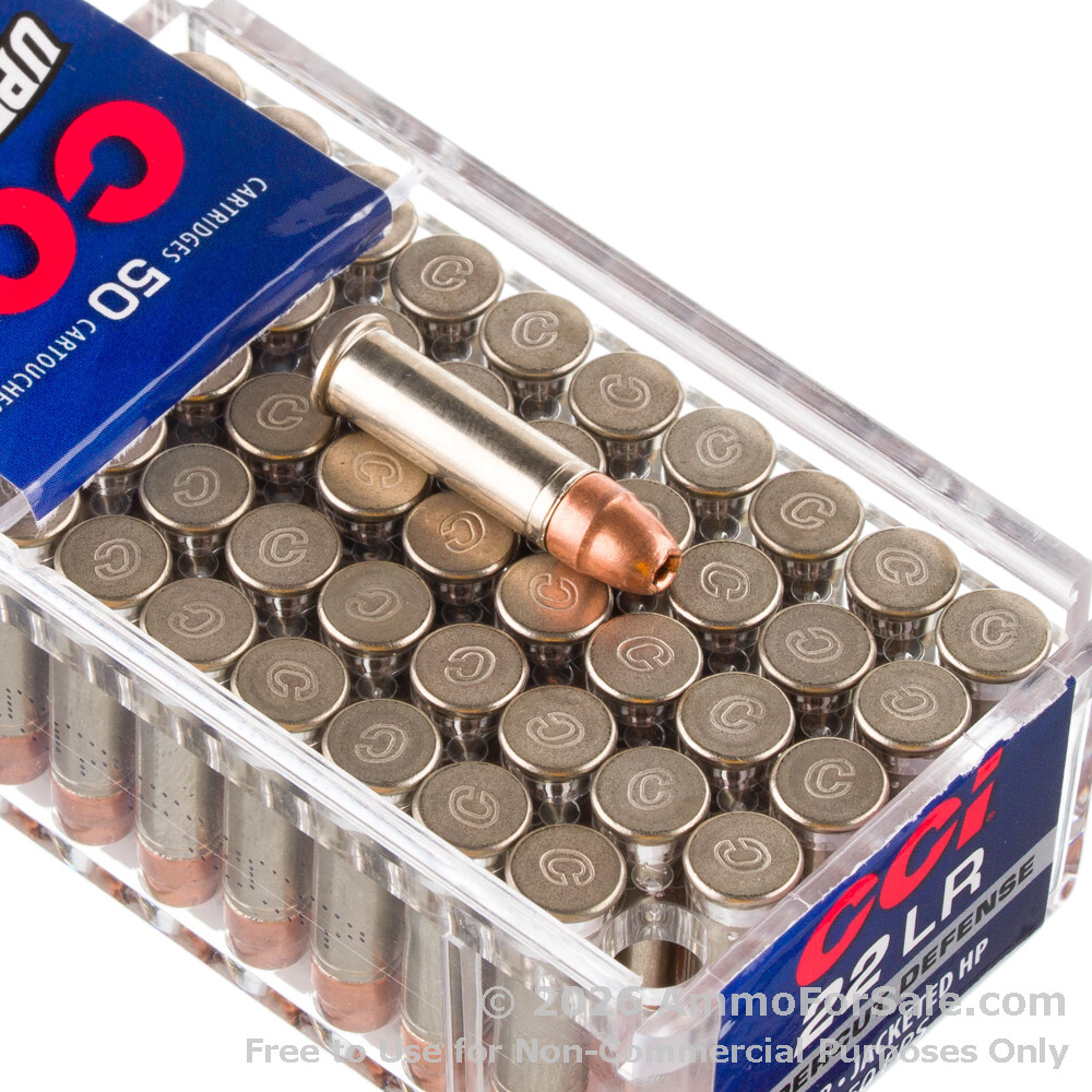 50 Rounds of Discount 32gr JHP .22 LR Ammo For Sale by CCI Uppercut