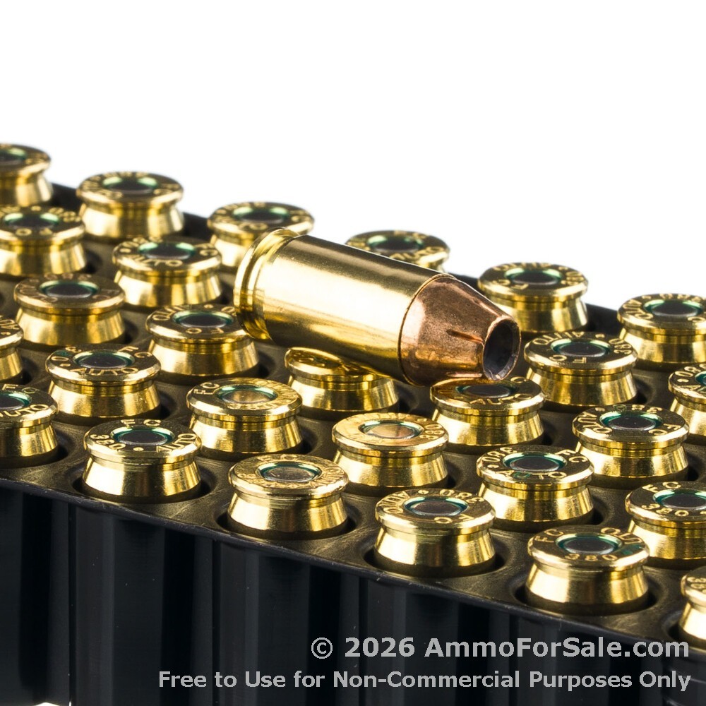 500 Rounds of Discount 85gr JHP .380 ACP Ammo For Sale by Federal