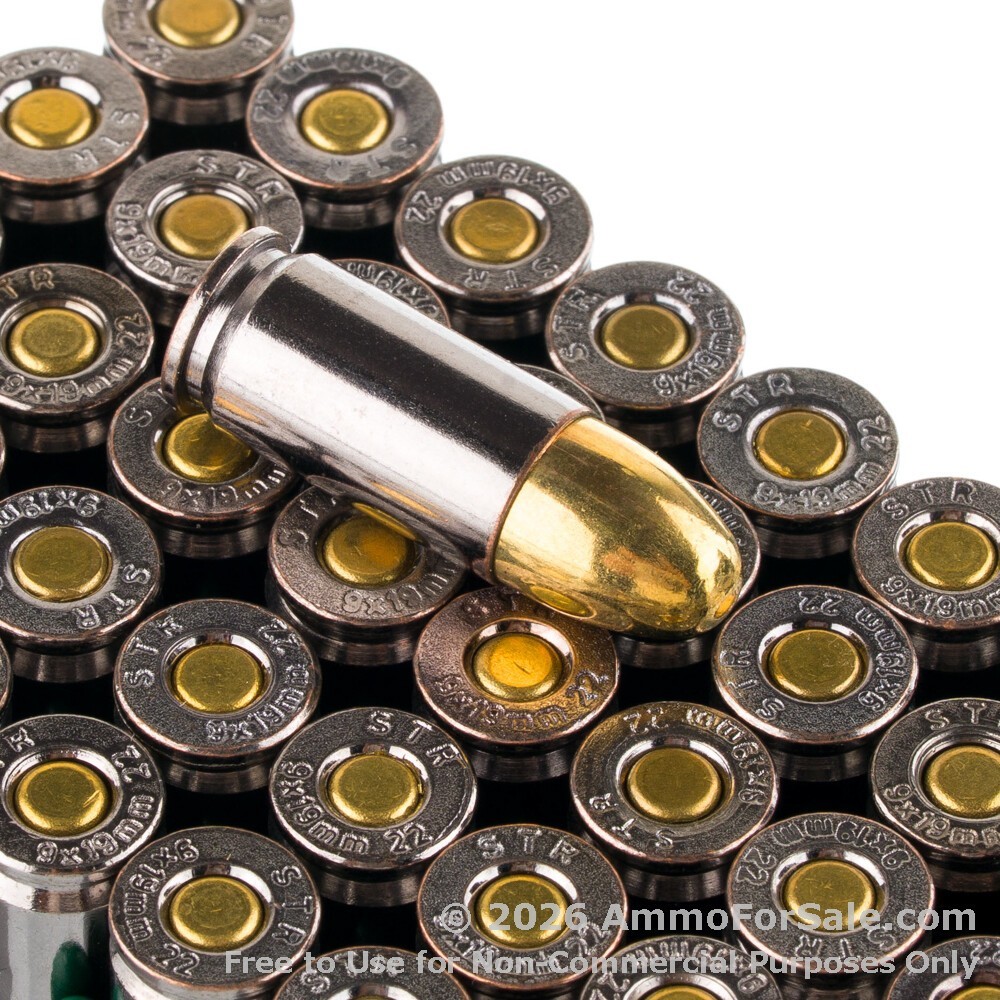 1000 Rounds of Discount 115gr FMJ 9mm Ammo For Sale by Sterling