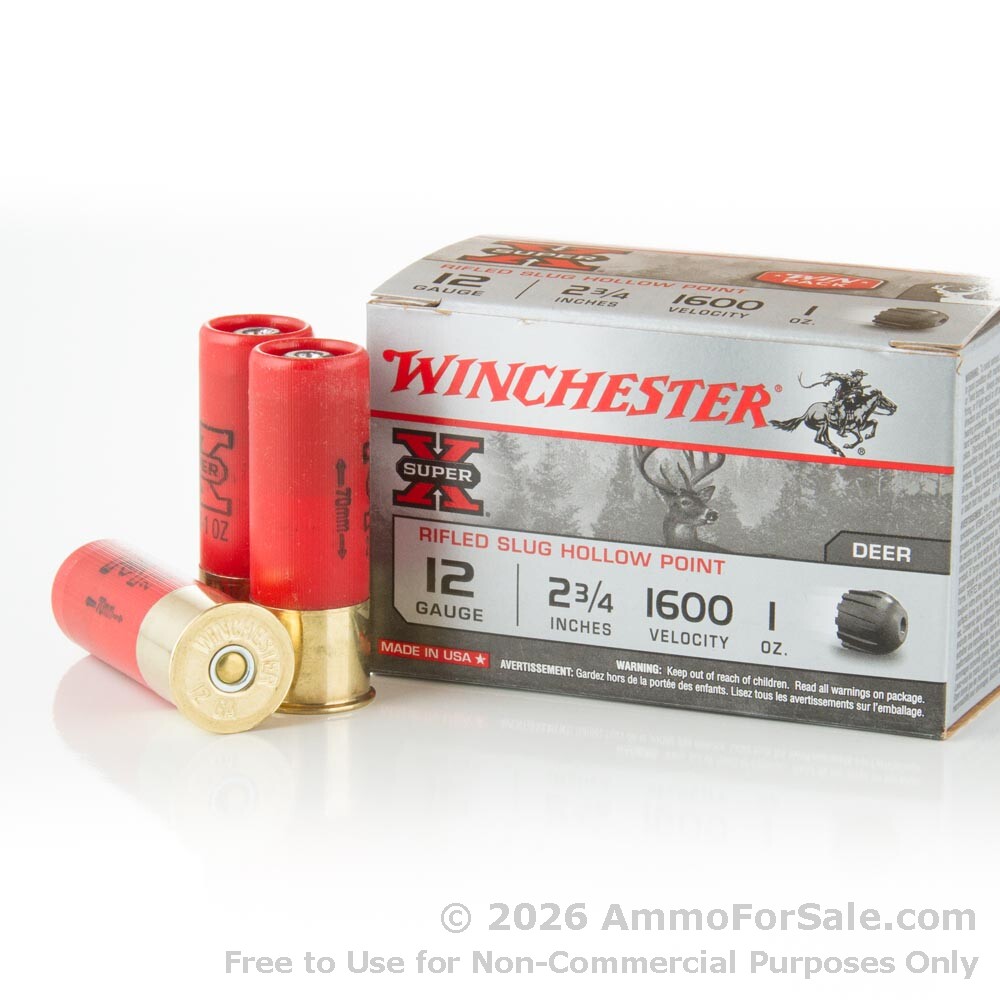 150 Rounds of Discount 1 ounce Rifled Slug 12ga Ammo For Sale by ...