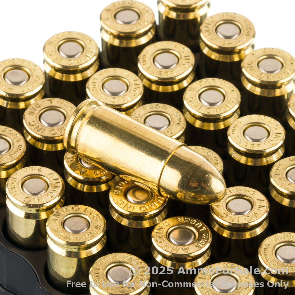 1000 Rounds of Discount 115gr TMJ 9mm Ammo For Sale by Ammo Inc.
