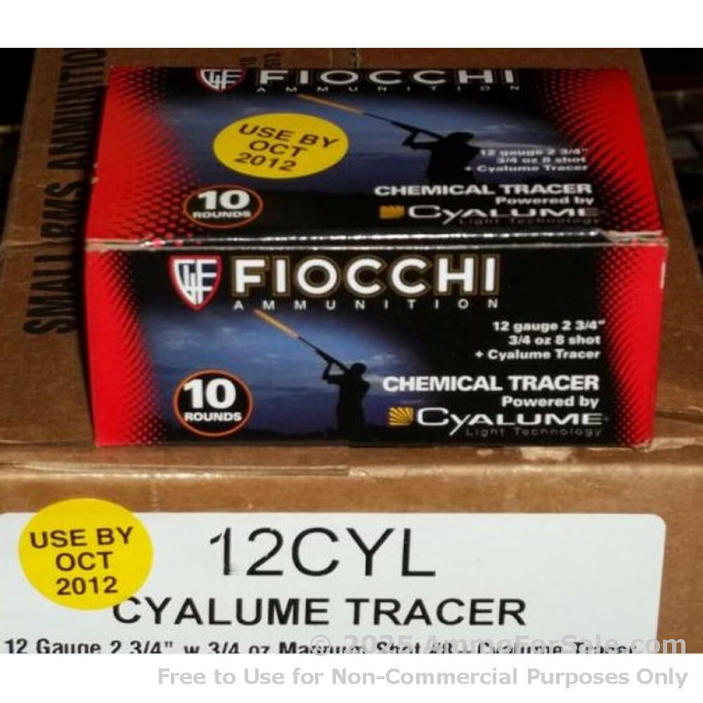 100 Rounds of Discount 3/4 ounce #8 shot 12ga Tracer Ammo For Sale by ...