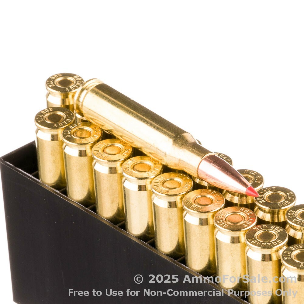 200 Rounds of Discount 155gr A-MAX .308 Win Ammo For Sale by Hornady