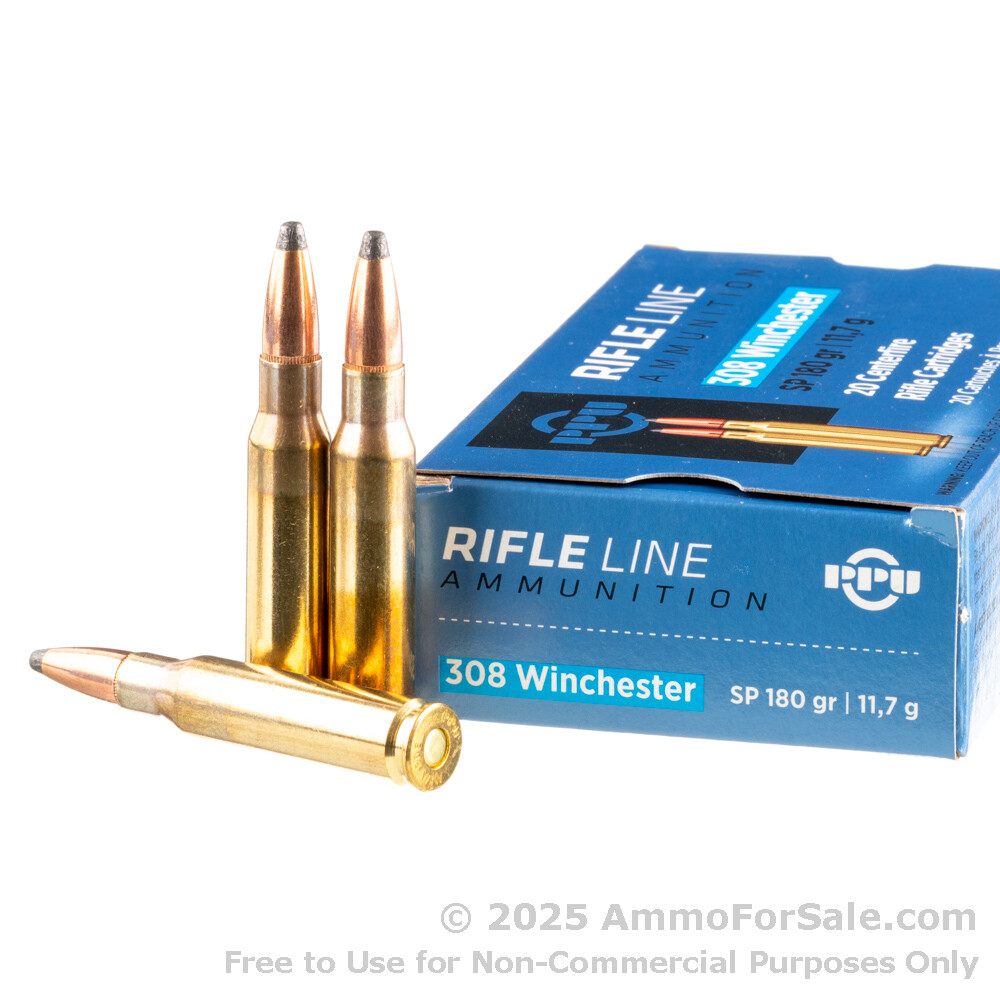 200 Rounds of Discount 180gr SP .308 Win Ammo For Sale by Prvi Partizan