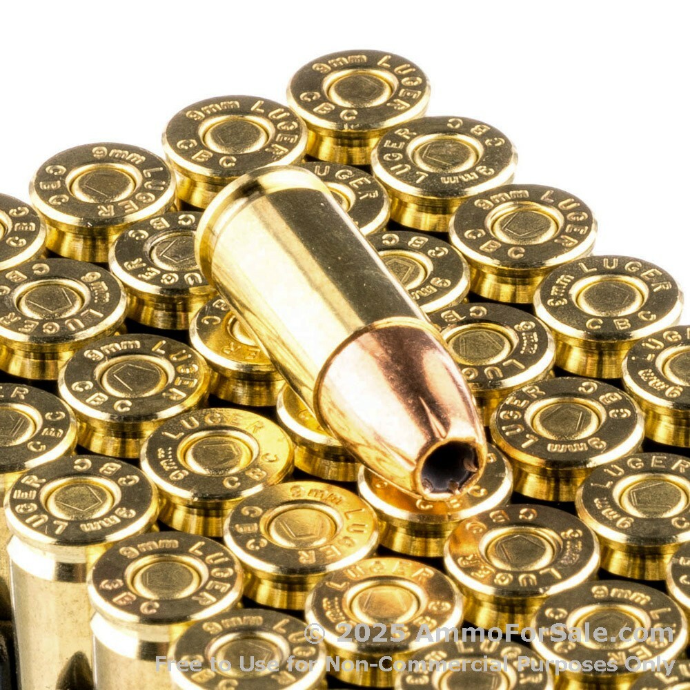 1000 Rounds of Discount 147gr JHP 9mm Ammo For Sale by Magtech