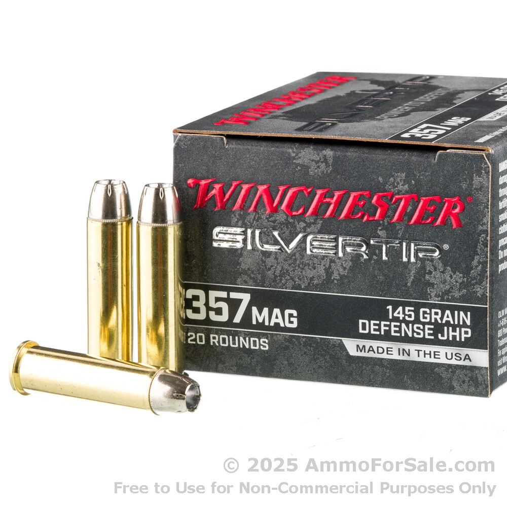 20 Rounds of Discount 145gr JHP .357 Mag Ammo For Sale by Winchester