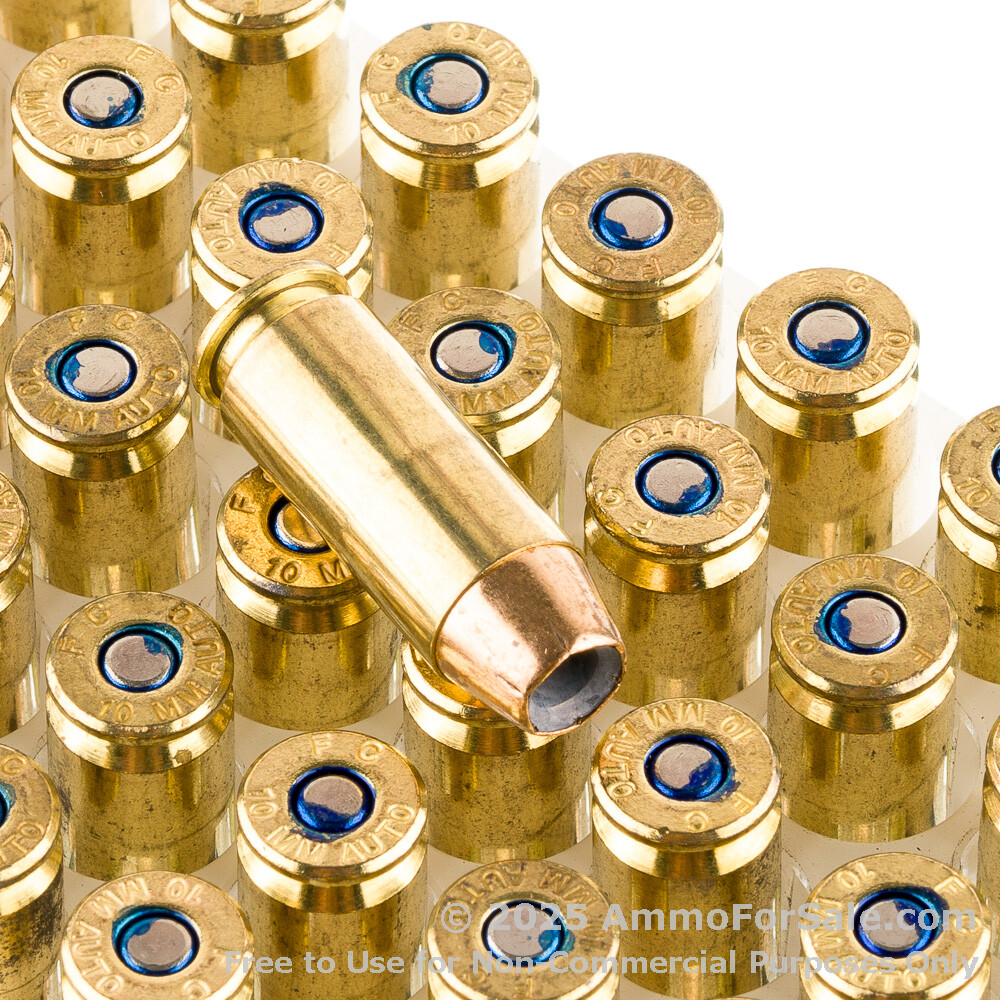 50 Rounds of Discount 180gr JHP 10mm Ammo For Sale by Federal Train ...