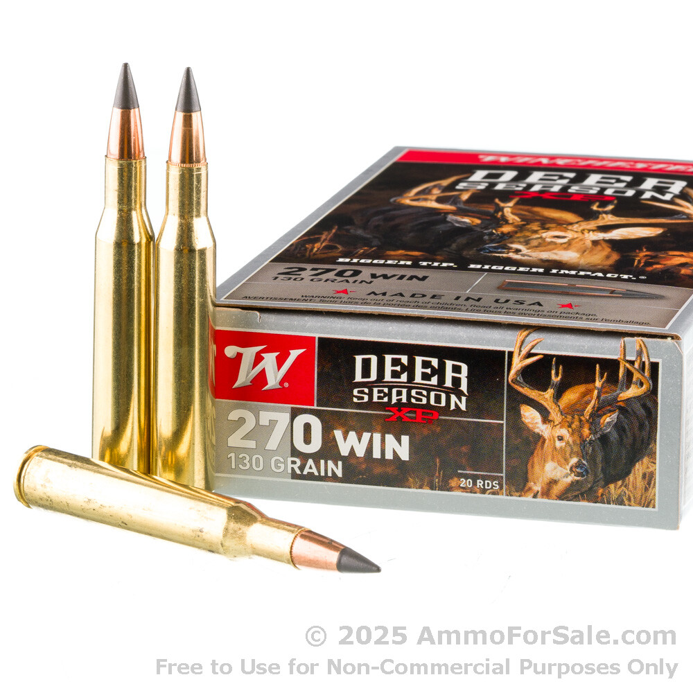 200 Rounds of Discount 130gr Extreme Point .270 Win Ammo For Sale by ...