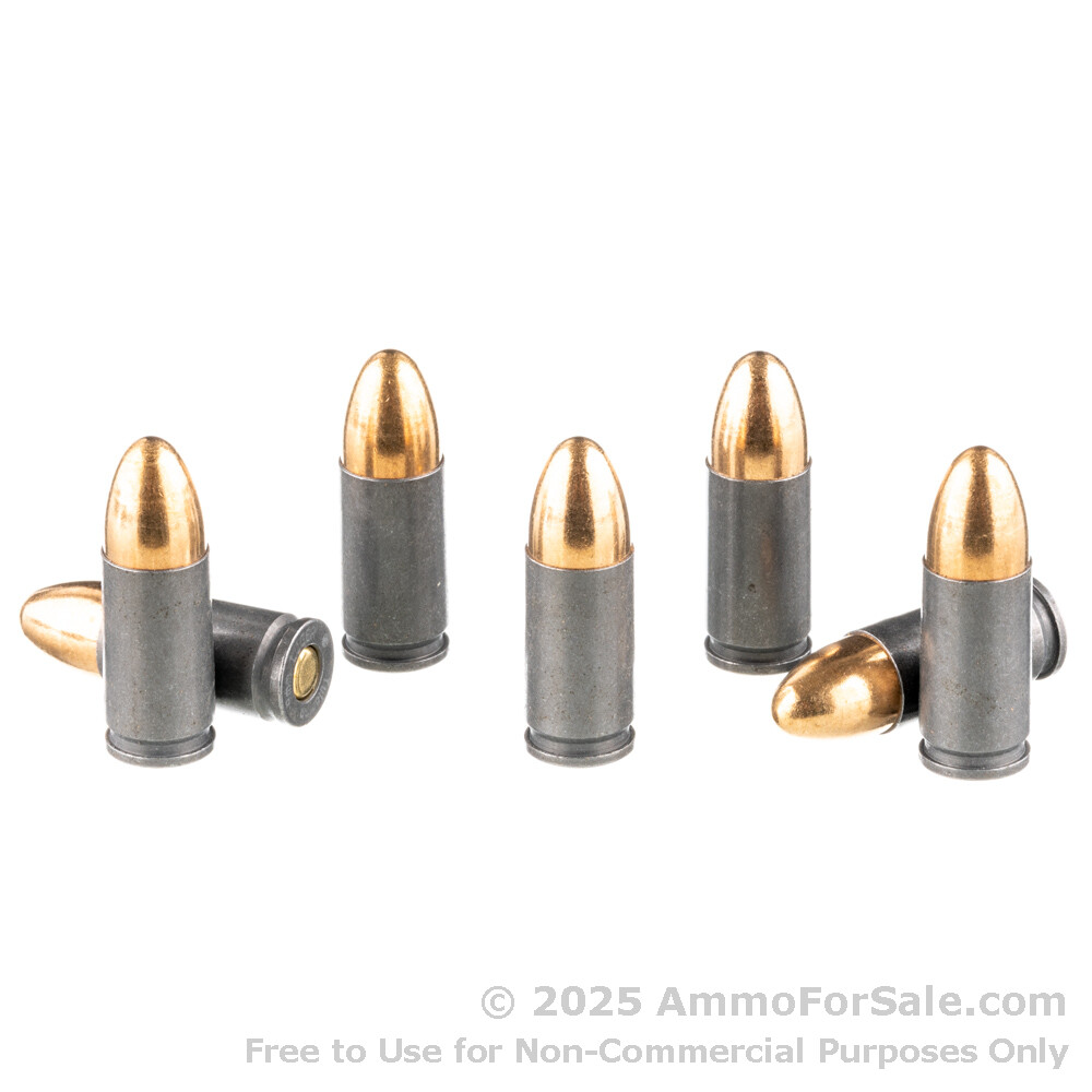 1000 Rounds of Bulk 115gr FMJ 9mm Ammo For Sale by Wolf