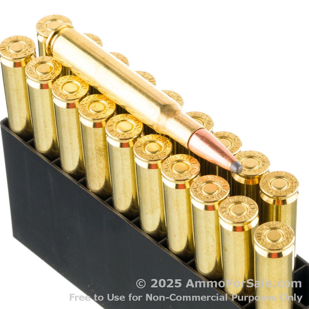 20 Rounds of 150gr SP 30-06 Springfield Ammo For Sale by Aguila