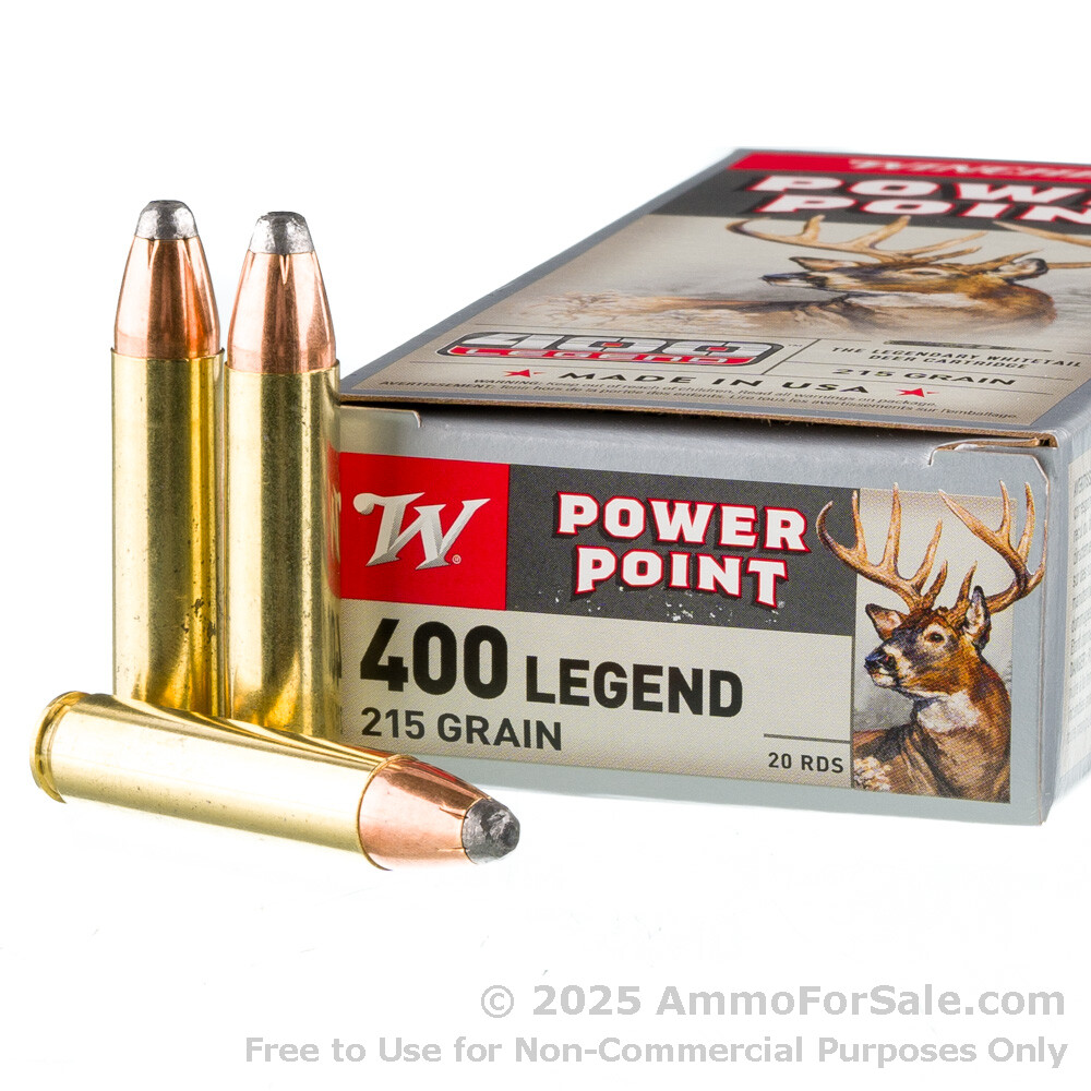 20 Rounds of Discount 215gr SP .400 Legend Ammo For Sale by Winchester