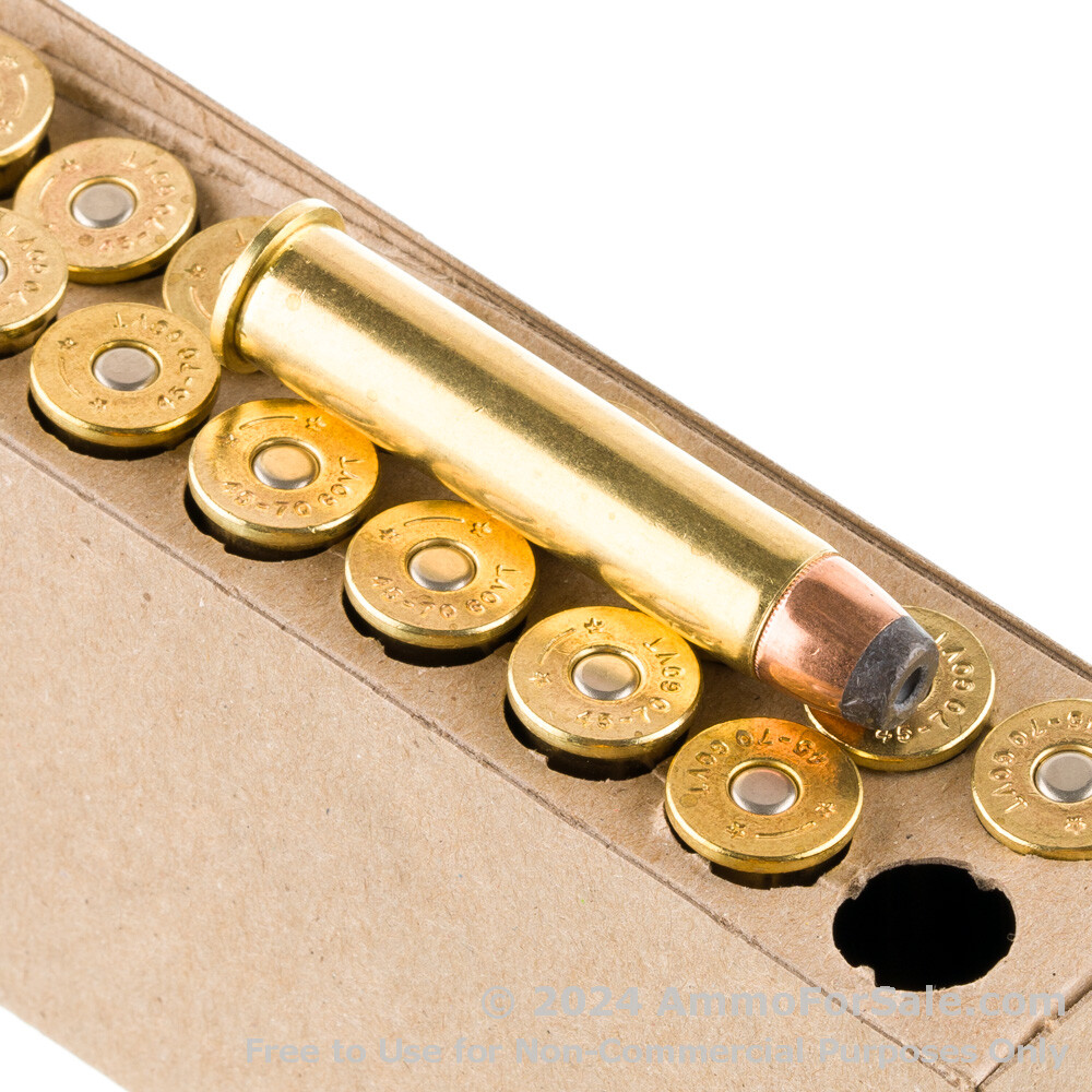 20 Rounds of Discount 300gr HPFN .45-70 Government Ammo For Sale by Fiocchi