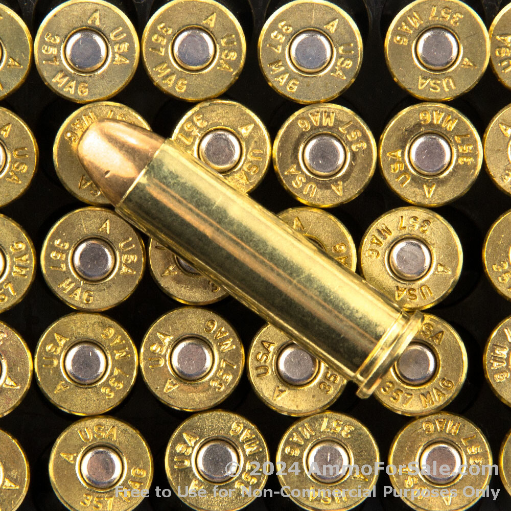 1000 Rounds of 158gr FMJ .357 Mag Ammo by Armscor Precision