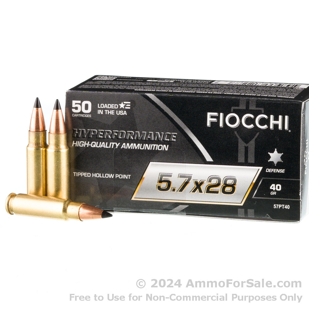 500 Rounds of Discount 40gr Polymer Tipped 5.7x28mm Ammo For Sale by ...