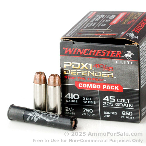 20 Rounds of Discount 25gr JHP .45 Long-Colt / 2-1/2" .410 Bore ...