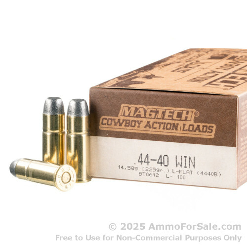 50 Rounds of Discount 225gr LFN .44-40 Winchester Ammo For Sale by Magtech