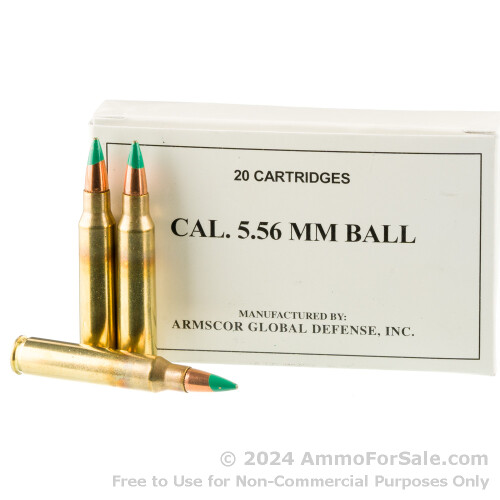 1000 Rounds of Discount 62gr FMJ M855 5.56x45 Ammo For Sale by Armscor
